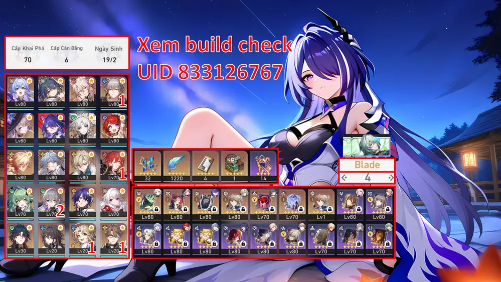 mihoyoshop.com - Chi tiết tài khoản Acc ngon bổ rẻ cho anh em mua