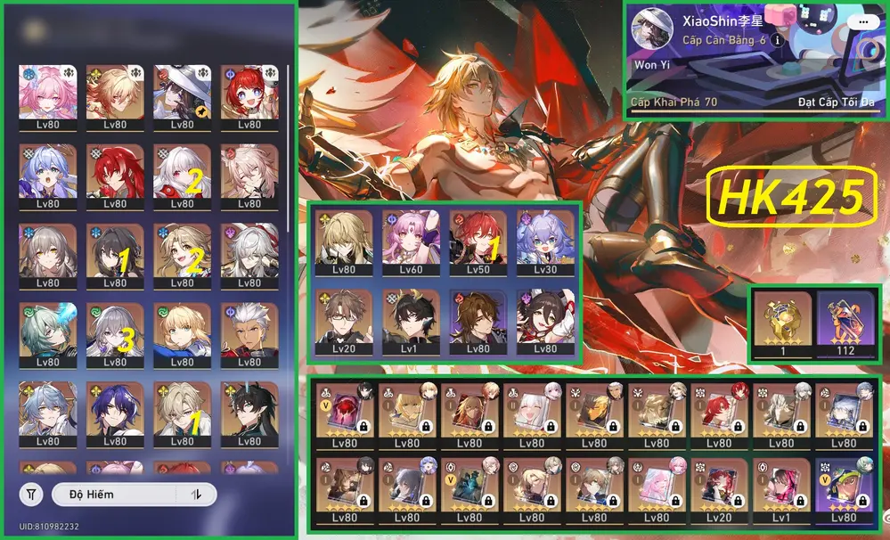 mihoyoshop.com - Chi tiết tài khoản Acc ngon team đẹp